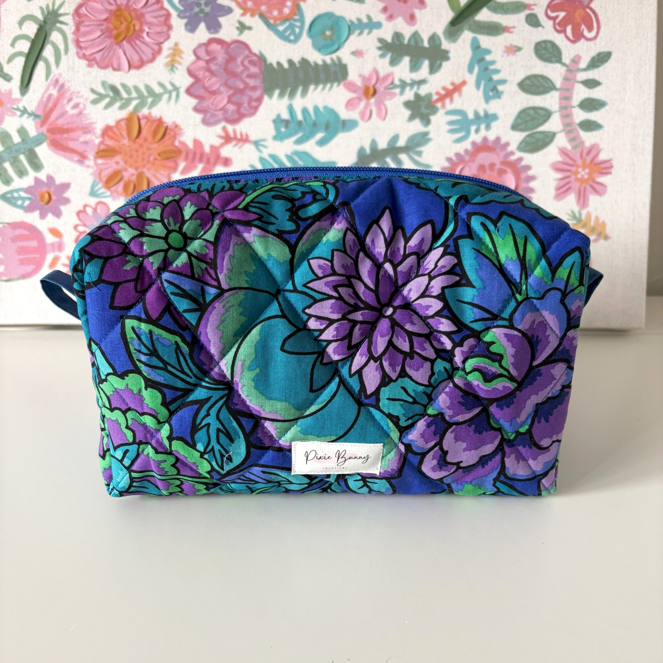 The Cloisonne Collection - Quilted Toiletry Bag – Pixie Bunny Creations